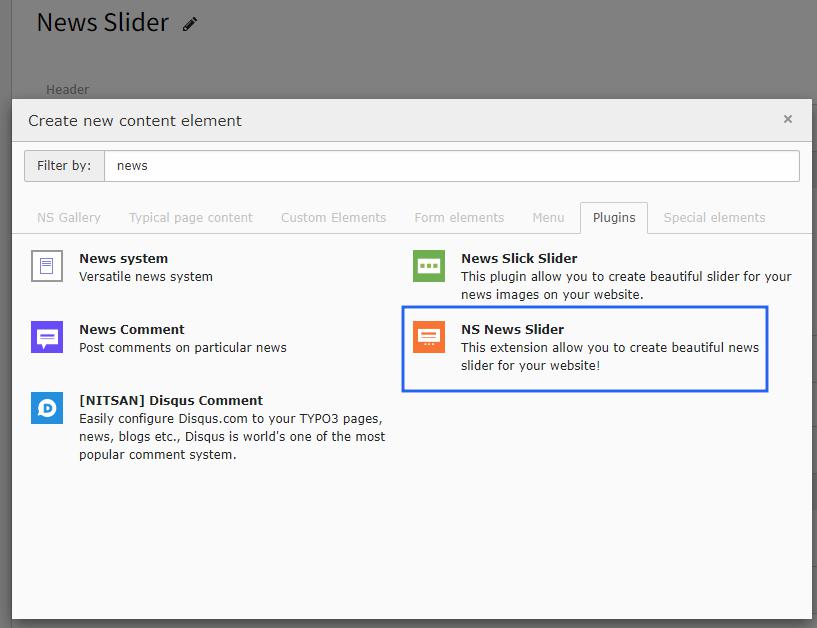 News Slider Plugin — T3Planet Docs 1.0 documentation